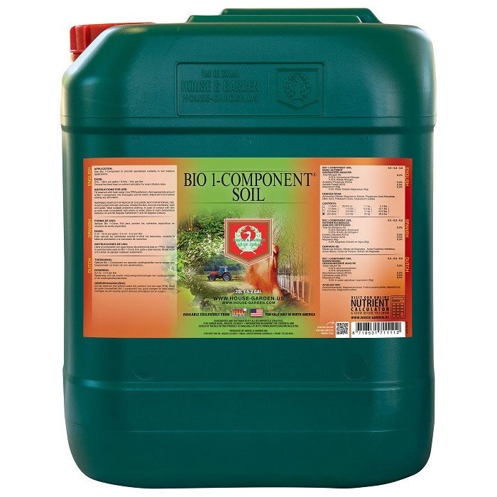 House and Garden Bio 1-Component Soil, 20 Liter