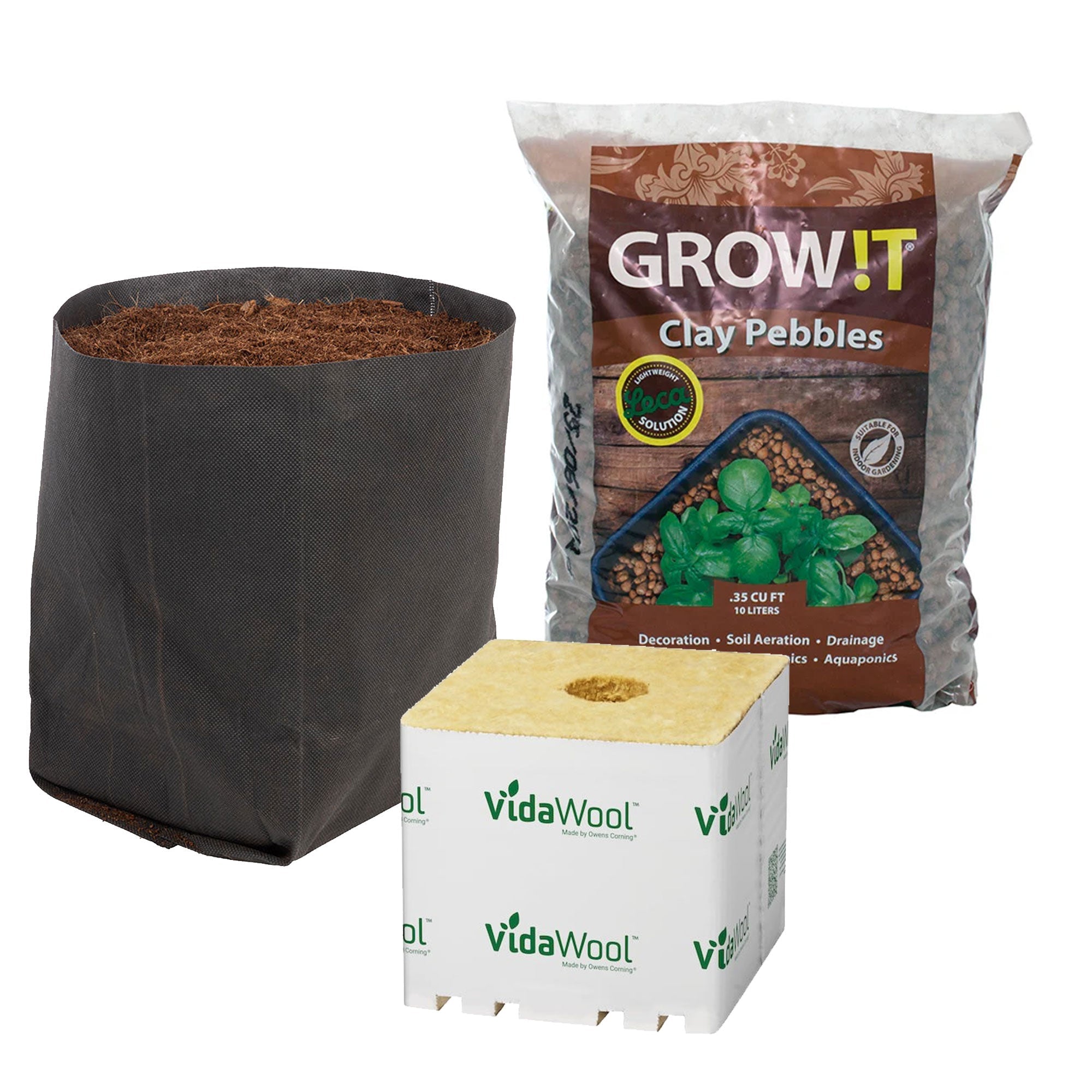 Hydroponic Grow Media | Clay Pebbles, Growstones, Rockwool & Coco