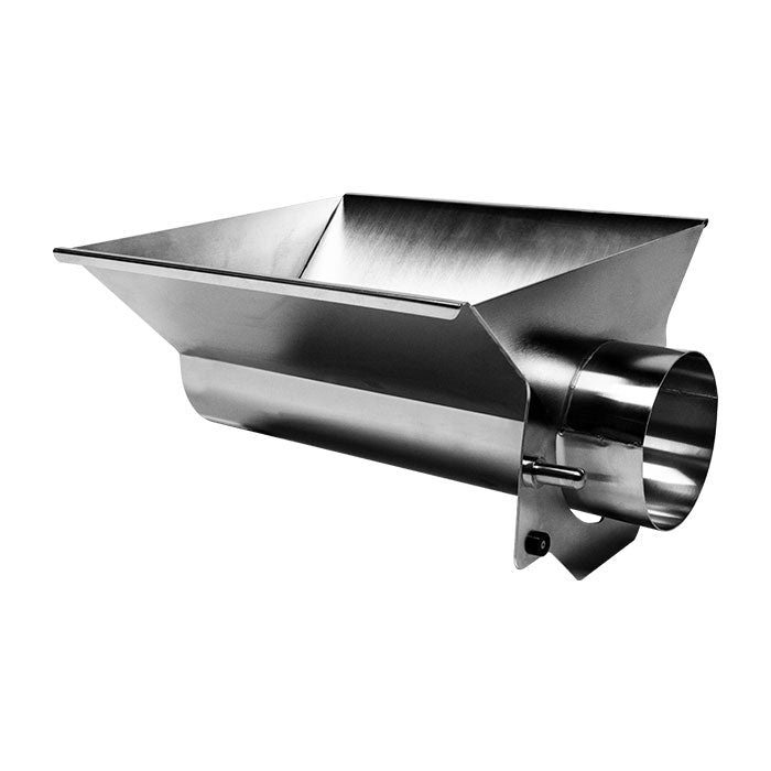 Mobius M108S Trimming Machine Stainless Steel Infeed Hopper