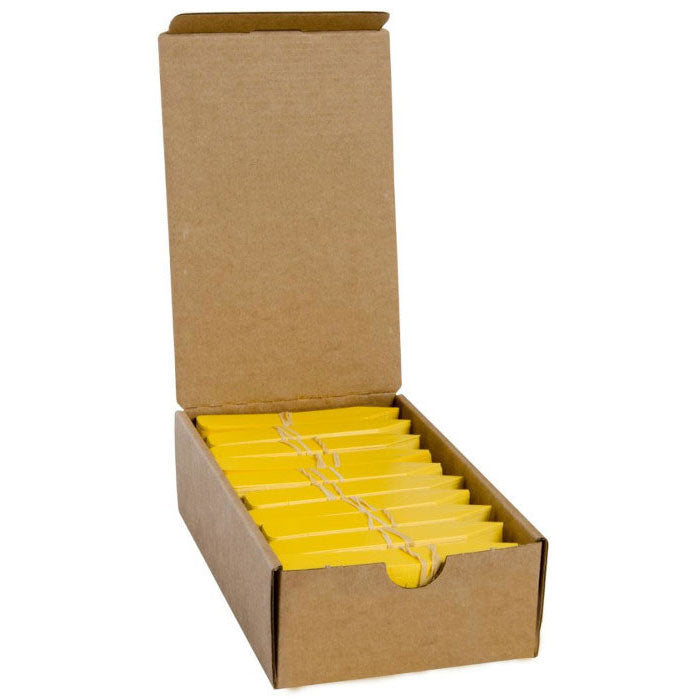 Covert Stake Labels, Yellow - Pack of 1000, 4" x 4/5