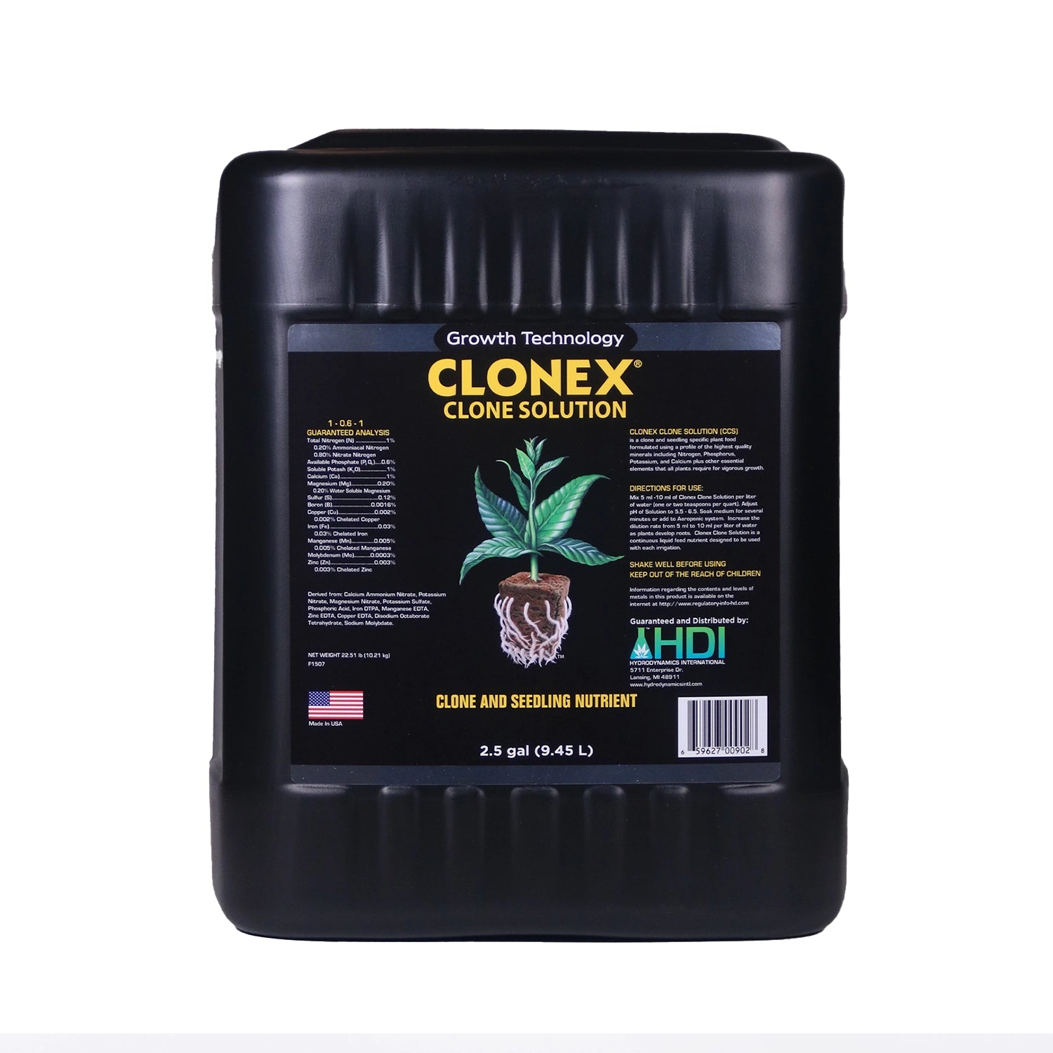 Clonex Clone Solution 2.5 Gallon for Rooted Clones