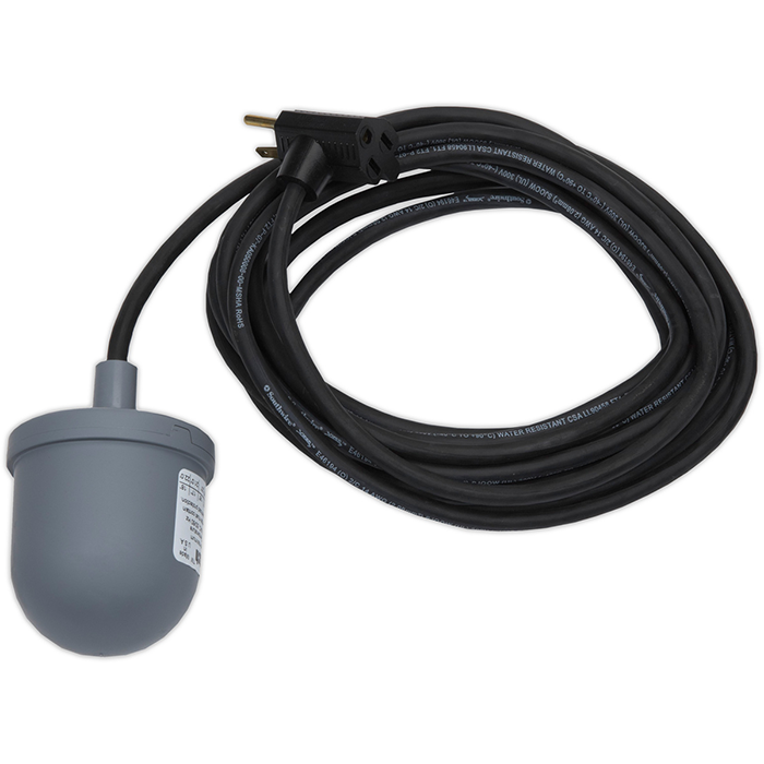 AXEON Big Switch Series Float Switch, 20 ft Cord, 220V