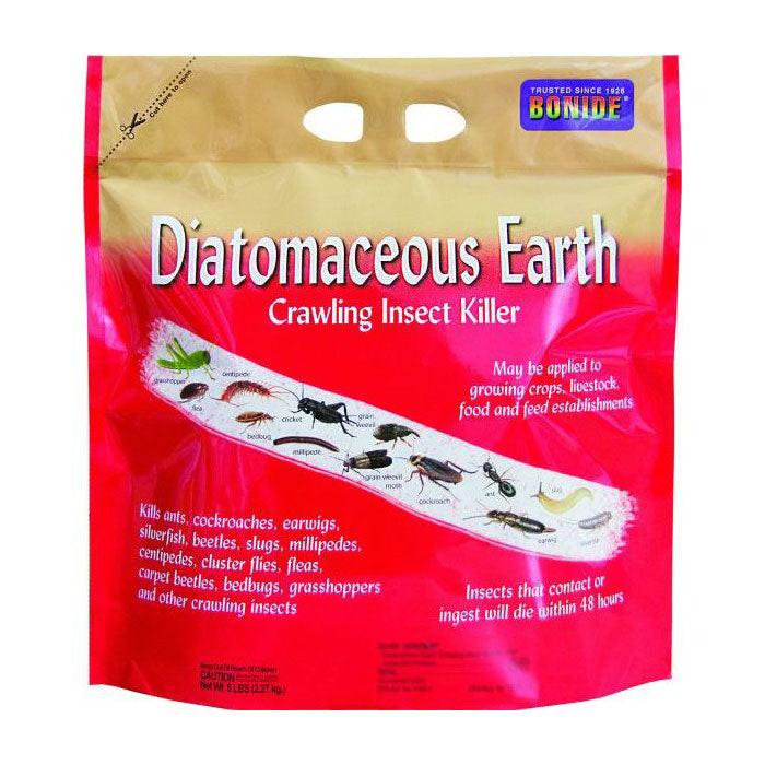 Bonide Diatomaceous Earth Crawling Insect Killer, 5 lbs. Case of 8