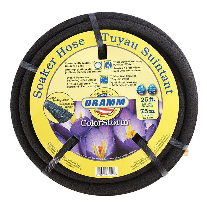 Dramm ColorStorm Black Soaker Hose 1/2 in x 25 ft