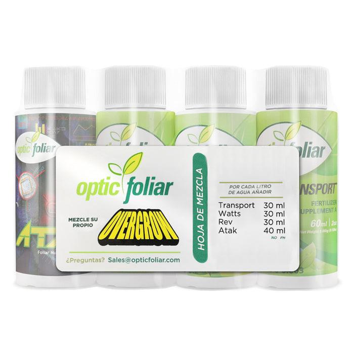 Optic Foliar Starter Pack (x4) 60 mL - Nutrients