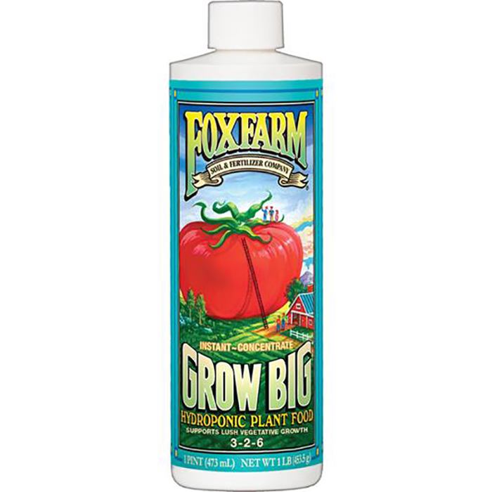 Fox Farm Grow Big Hydro Liquid Concentrate, 1 Pint