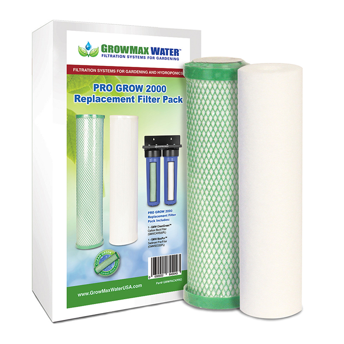 GrowMax Water Replacement Filter Pack for Pro Grow 2000