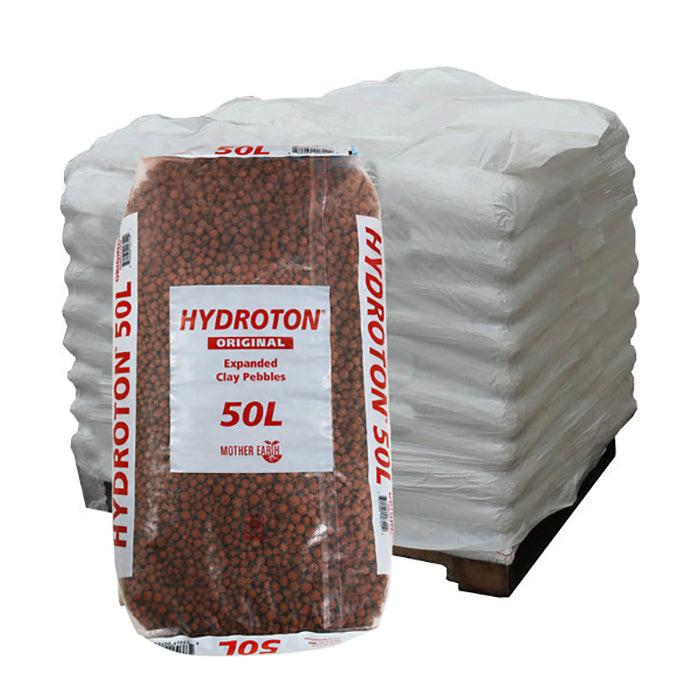 Mother Earth Hydroton 50L Expanded Clay Pebbles - 33 Bags