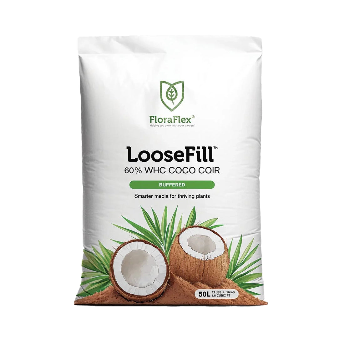 FloraFlex Buffered LooseFill Coco Coir, 50L, 60% WHC