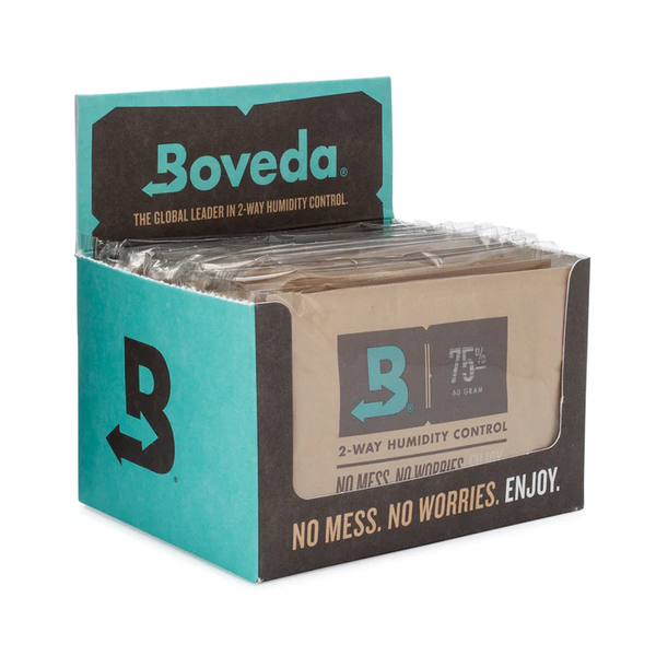 Boveda 2-Way Humidity Control Packs, 75% - 60 Grams, Pack of 12