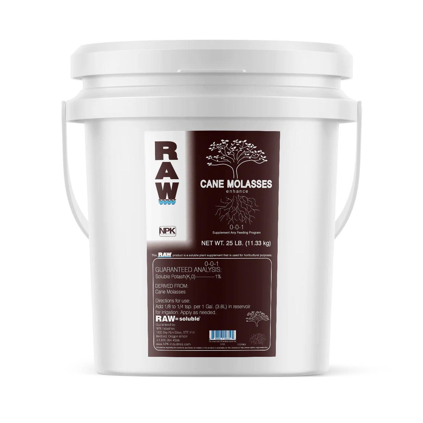 NPK Industries RAW Dry Cane Molasses, 25 lb. Nutrient