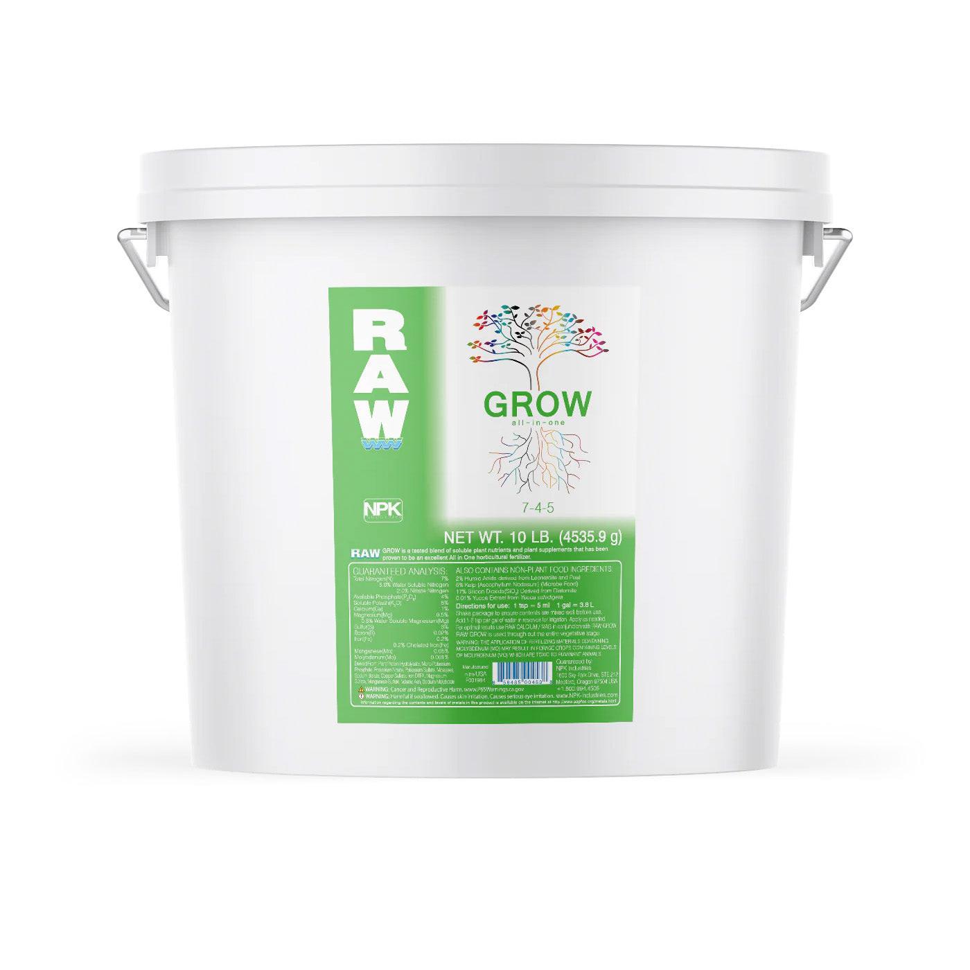 NPK Industries Raw Grow, 10 lb - All-in-One Fertilizer