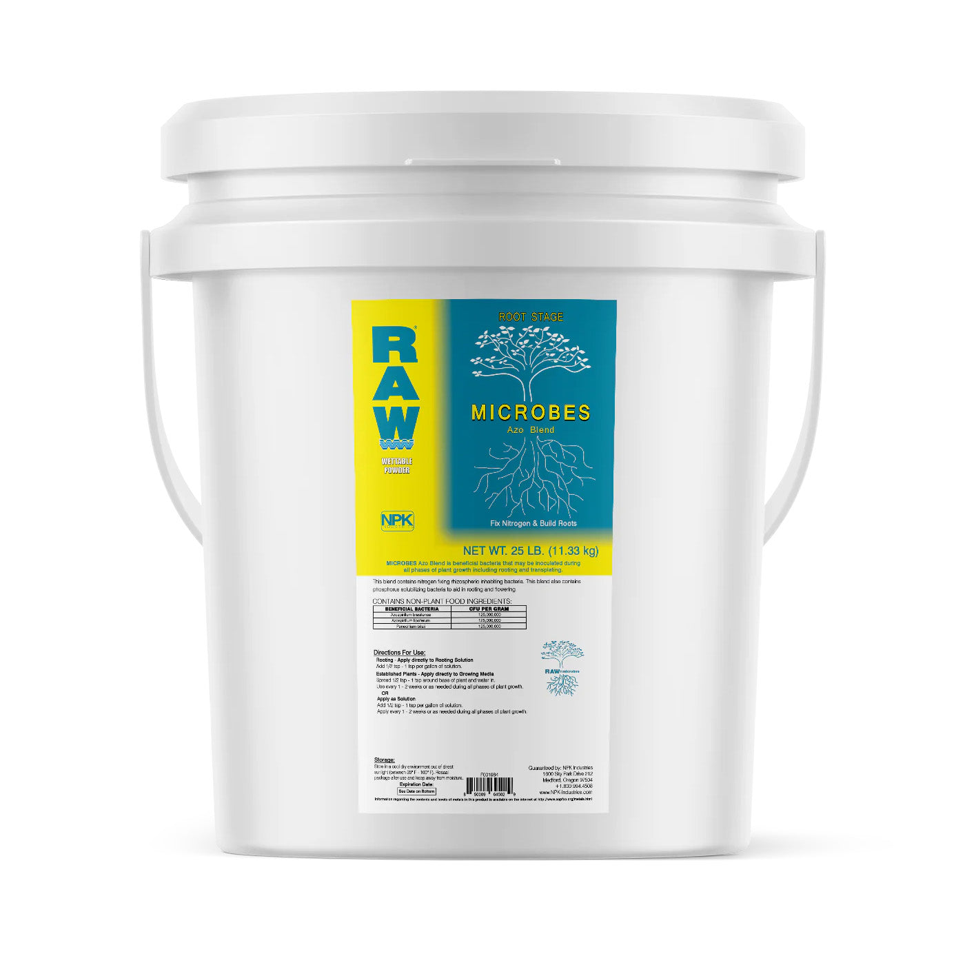 NPK Industries RAW Microbes Azospirillum Root Stage, 25 lb.