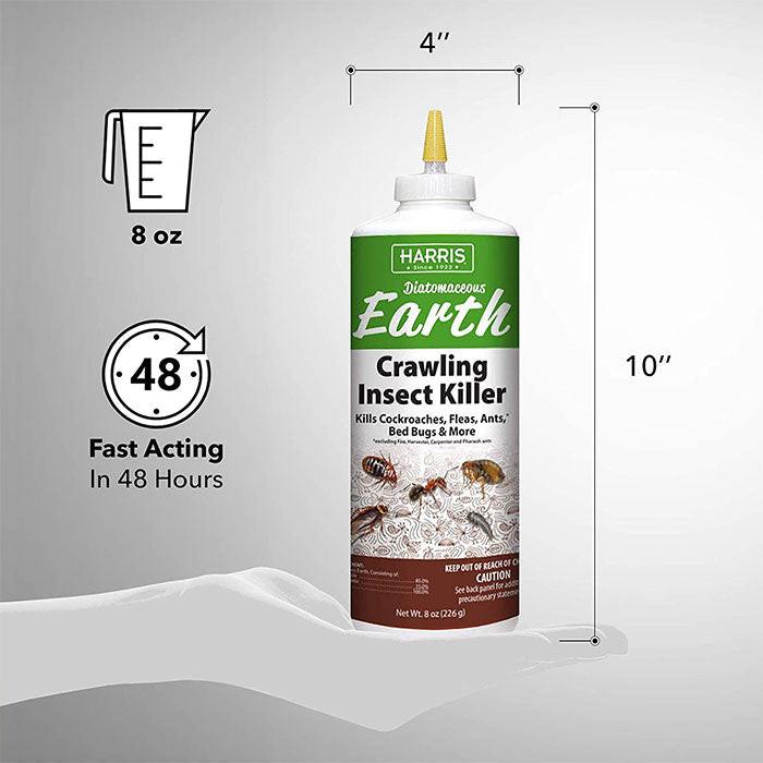 Harris Diatomaceous Earth Crawling Insect Killer, 8oz - 12 Pack