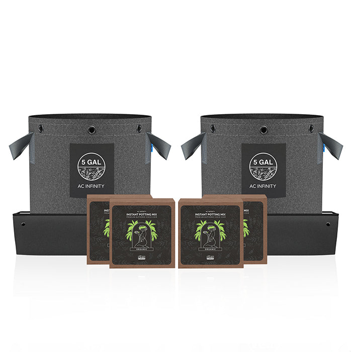 AC Infinity Instant Potting Mix Kit, 2-Plant Starter Set